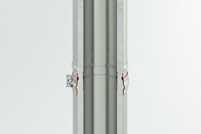 ICS 5000 - High-pressure-tight exhaust gas pipe for industry