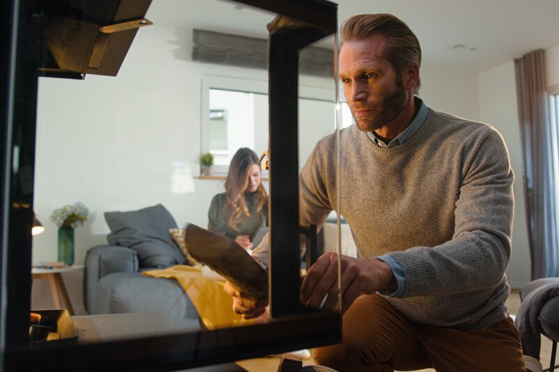 KINGFIRE GRANDE SC - Kaminofen und Raumteiler in Einem!